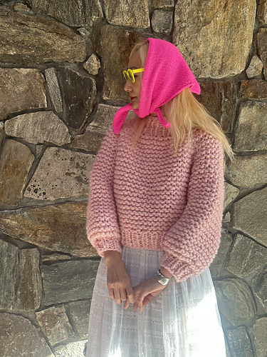 Ravelry: My First Sweater - Easy Top-Down pattern by Loopy Mango