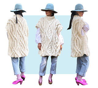 Ravelry: Cable Poncho pattern by Loopy Mango
