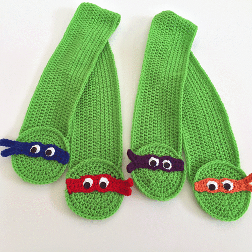 Ravelry: Ninja Turtle Pocket Scarf pattern by Lori Thompson