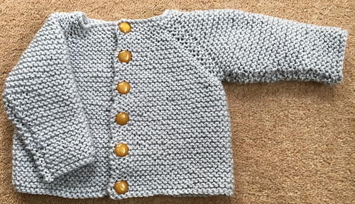 Ravelry: LouDoubleKnitter's Baby Cardi ~ Babbity Grey