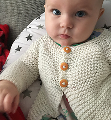 Ravelry: LouDoubleKnitter's Baby Cardi ~ Babbity Cream