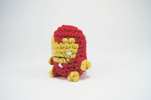 Ravelry: Iron Man Amigurumi Finger Puppet pattern by LouiesLoops