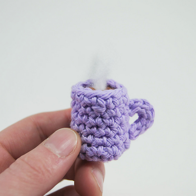 Ravelry: Coffee Mug Keychain pattern by LouiesLoops