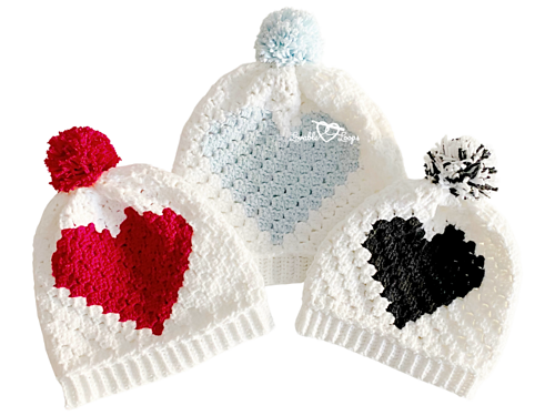 Ravelry: c2c Heart Hat pattern by Melissa Hassler