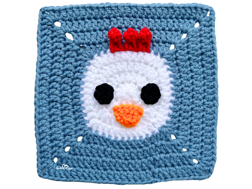 Ravelry: Cute Chicken Granny Square pattern by Melissa Hassler