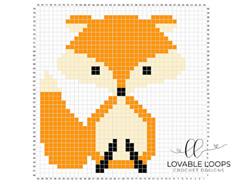 Ravelry: Fox Blanket Graph pattern by Melissa Hassler