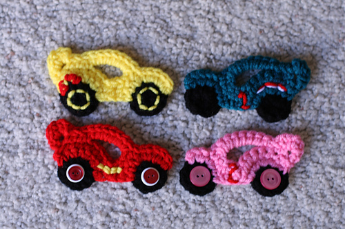 Ravelry: Race Car Applique pattern by Patricia Eggen