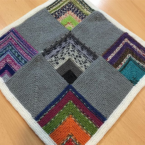 Ravelry: Nine Patch Mitered Square Afghan pattern by Nancy Wilson