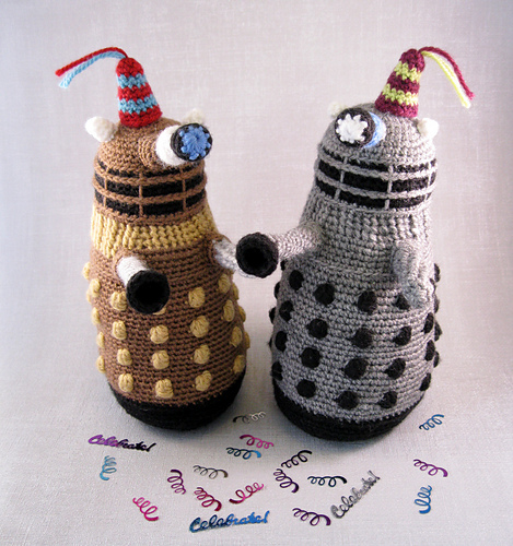 Ravelry: Dalek Amigurumi pattern by Lucy Collin