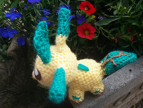 Ravelry: Pokemon Leafeon pattern by Blue Fox Paws