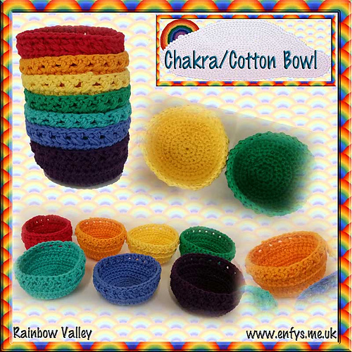 Ravelry: Chakra Cotton Bowl pattern by Faye Lamb