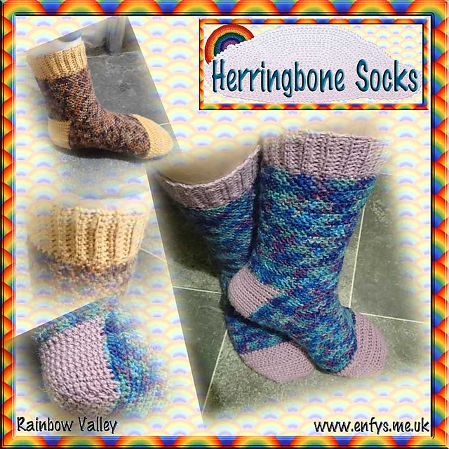 Ravelry: Herringbone Socks pattern by Faye Lamb