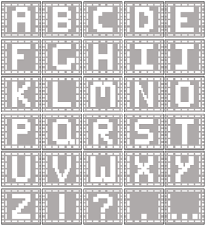 Ravelry: Mosaic Alphabet squares pattern by Luna Holmes