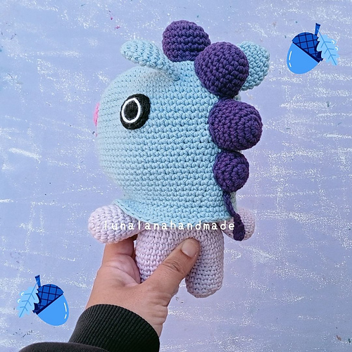 Ravelry: BTS BT21 Mang Mask AMIGURUMI pattern by Luna Lana Handmade