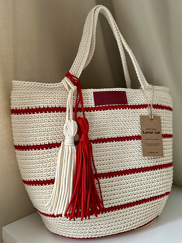 Ravelry: Colorblock bag XXL pattern by Ludmila Shabalina