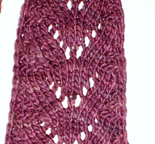 Ravelry: Chevron Lace Beaded Scarf pattern by Jessie Tropp