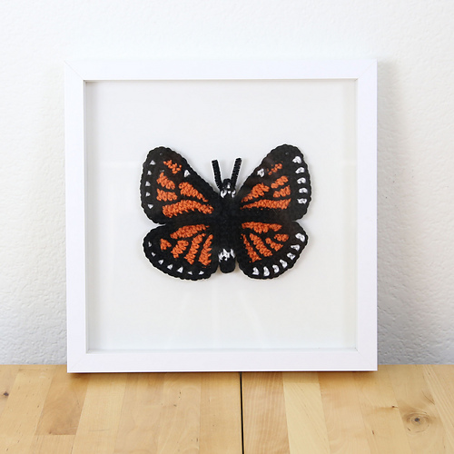 Ravelry: LHD Freeform Monarch Butterfly Applique pattern by Lydia Hawk