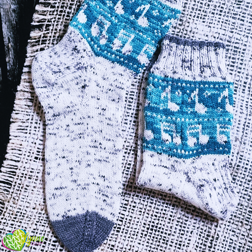Ravelry: Step To The Beat Socks pattern by Lynne Adriaanse