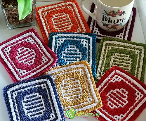 Ravelry: Stash Buster Coasters pattern by Lynne Adriaanse