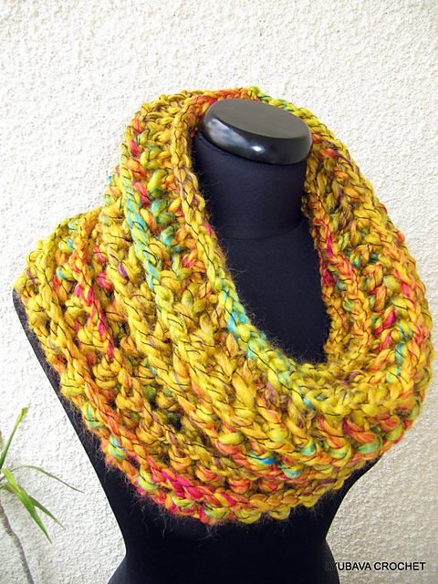 Ravelry: LyubavaCrochet's Chunky Crochet "Mustard" Cowl