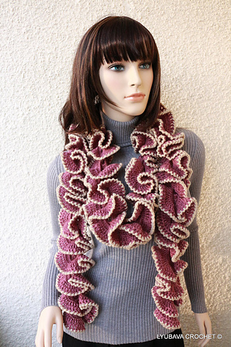 Ravelry: LyubavaCrochet's Ruffle Scarf Unique Design
