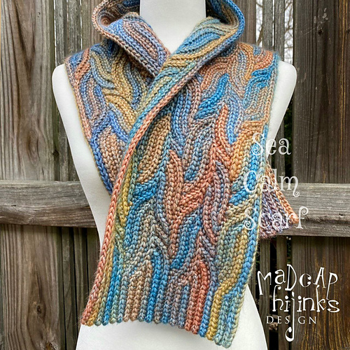Ravelry: Sea Calm Scarf pattern by Liudmyla Hefny
