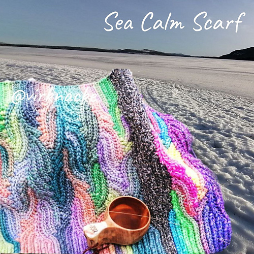 Ravelry: Sea Calm Scarf pattern by Liudmyla Hefny