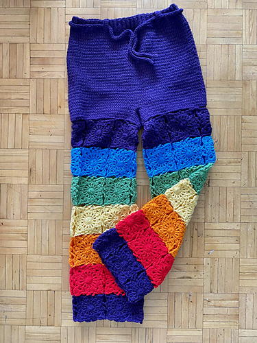 Ravelry: Lacy Granny Square Trousers pattern by Maeli Johnston