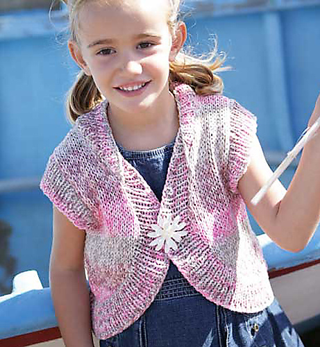 Ravelry: #47 Girl's Vest pattern by Verena Design Team