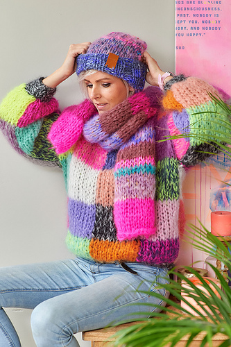 Ravelry: Rainbow Patchwork Pullover pattern by MYPZ