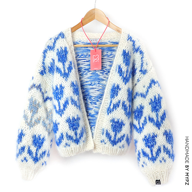 Ravelry: Chunky Bomber Cardigan Tulips pattern by Marrinda Herms