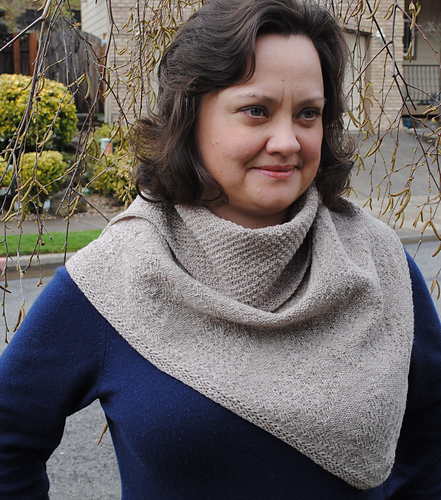 Ravelry: Reversible Guernsey stitch shawl pattern by Lidia Tsymbal