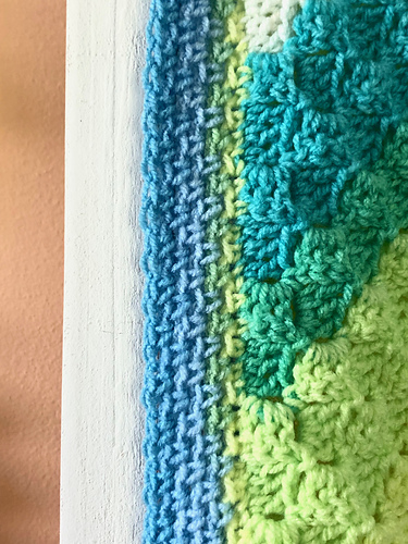 Ravelry: C2C Rectangle Baby Blanket pattern by Debbie Field