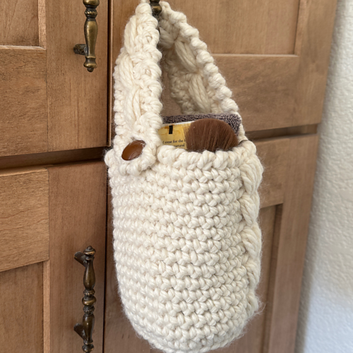 Ravelry: Barley Buttoned Basket pattern by Pam Grice