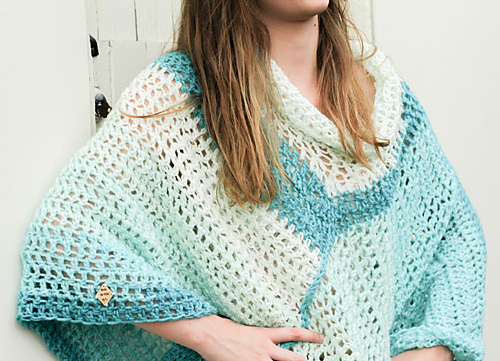Ravelry: Wear a Blanket Poncho pattern by Fiona Langtry