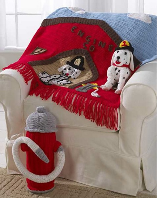 Ravelry: Fire House Afghan and Toy pattern by Marie Murray and ...