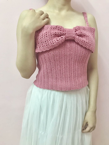 Ravelry: Bow Crop Top pattern by Hang Nguyen