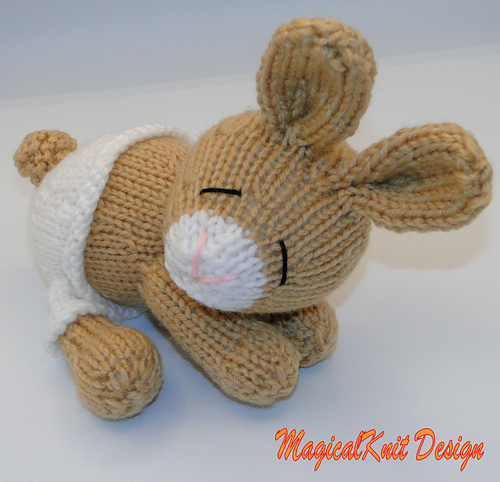 Ravelry: Sugar sleeping rabbit pattern by Cristina Tonarelli