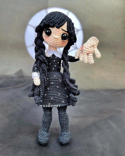 Ravelry: Wednesday Addams pattern by Yhialina Navarro