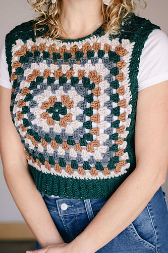 Ravelry: Renewal Granny Square Vest pattern by Jess Coppom