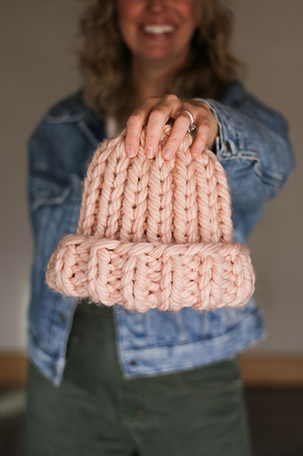 Ravelry: Knit Flat Chunky Hat pattern by Jess Coppom