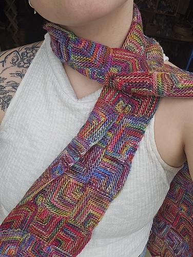 Ravelry: Basic Squares Scarf pattern by Maie Landra