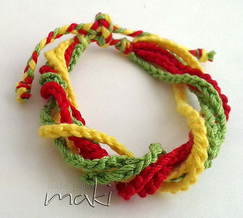 Ravelry: Rastafari bracelets pattern by CraftyLady