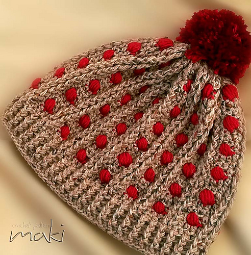 Ravelry: Red Dot hat pattern by CraftyLady