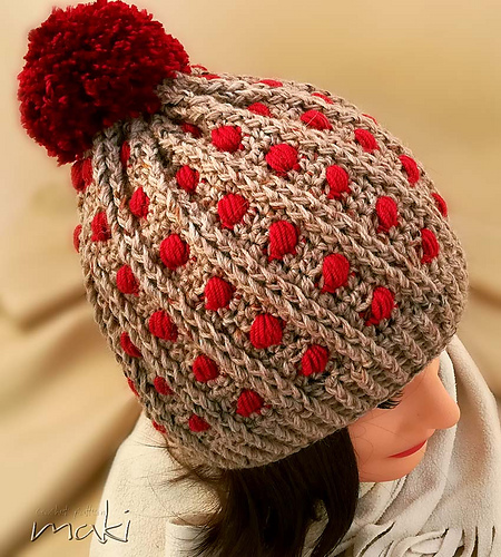 Ravelry: Red Dot hat pattern by CraftyLady