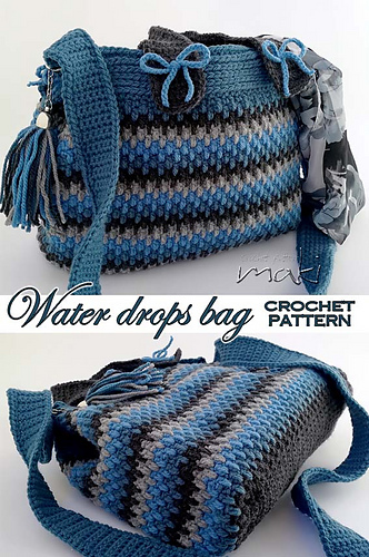 Ravelry: Water drops bag pattern by CraftyLady
