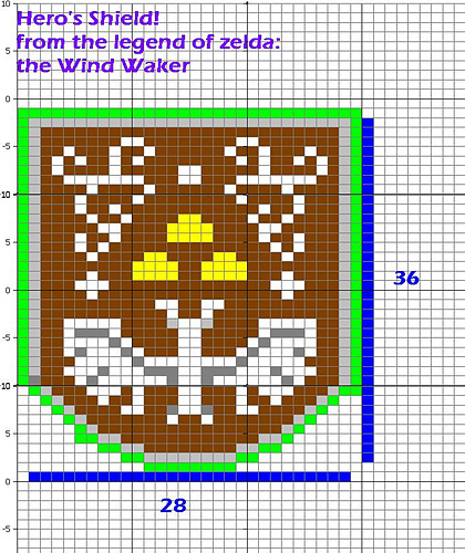 Ravelry: Hero's Shield - The Legenf of Zelda: the Wind Waker pattern by ...