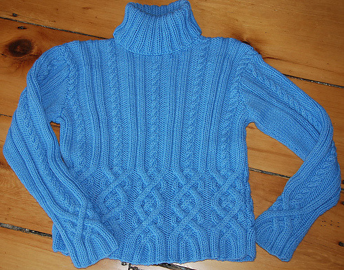 Ravelry: 25 Cable Sweater in Corn Yellow pattern by Rebecca Design Team