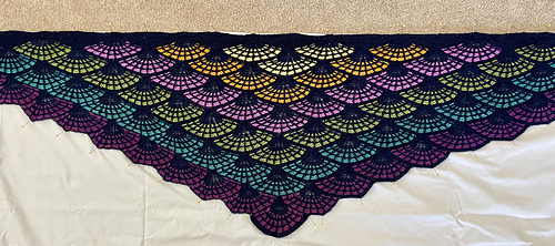 Ravelry: Exotic Wedges Scarf pattern by Dolly Laishram Bhardwaj