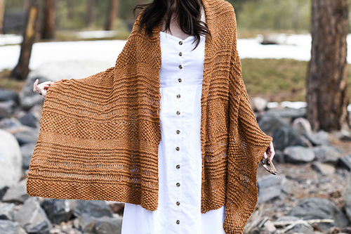 Ravelry: Cosmos Textured Wrap pattern by Jessica Reeves Potasz